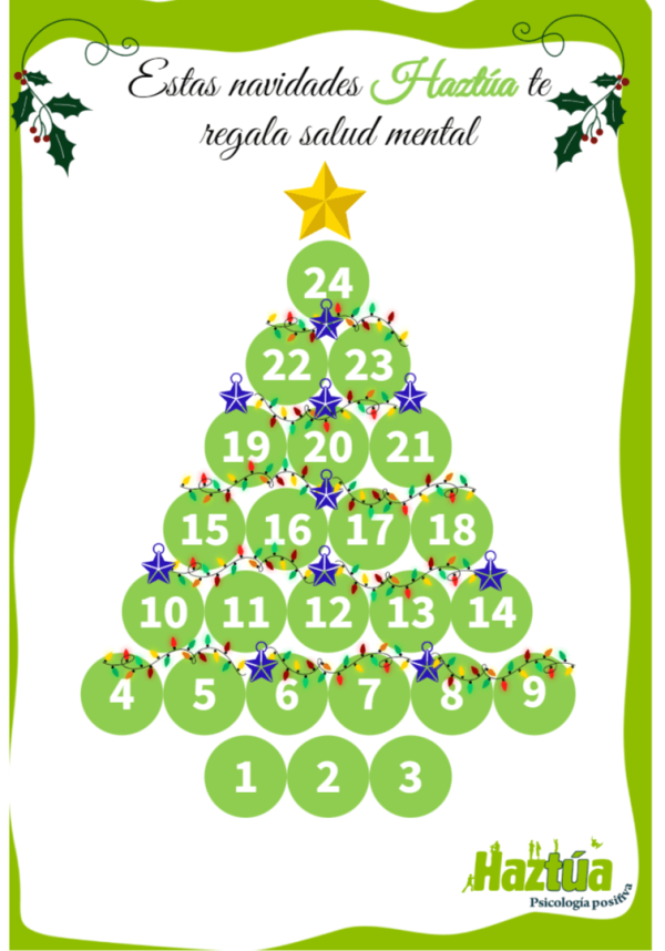 Calendario de Adviento - Haztúa Psicología Positiva